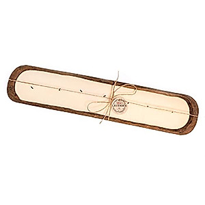 Red Barn Candle Company Wood Dough Bowl Candles | 100% All-Natural Soy Wax & Essential Oil Infused | Pet Safe + Odor Eliminating | Wooden Bread Tray | Centerpiece Farmhouse Decor (Lavender, 7-Wick)