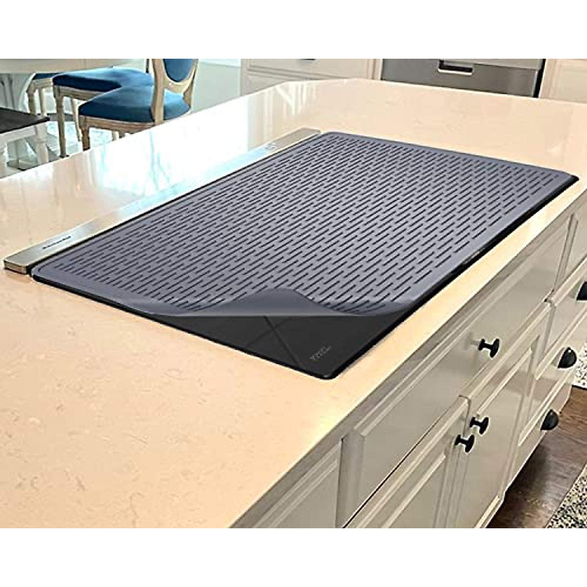 Silicone Stove Top Cover for Electric Stove, 28"x20" Extra Large Silicone Dish Drying Mat，Glass Stove Top Protector for Ceramics，Multipurpose Mat
