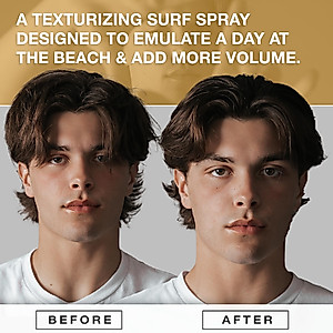 CRVFT Sea Salt Spray 6oz | Light Hold/Natural Finish | Add Volume & Texture | Ideal for All Hair Types & Lengths | Men's Texturizing Surf Spray | Made in the USA | Paraben & Sulfate Free [Scented]