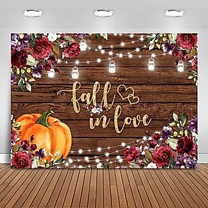 Mocsicka Bridal Shower Backdrop, 7x5ft, Multicolor, Vinyl, for Fall Wedding Party Decoration