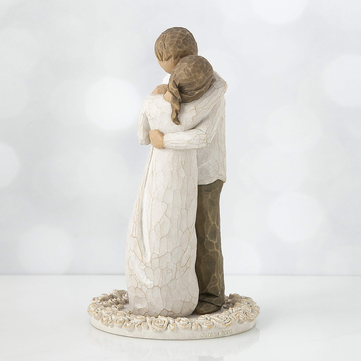 Willow Tree Promise, sculpted hand-painted cake topper