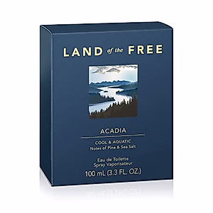 Land of the Free Acadia Eau de Toilette Spray, 3.3 FL OZ, Pack of 1