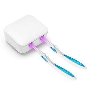 TAISHAN UV Toothbrush Case Sanitizer，Rechargeable Portable Mini Toothbrush Holder with Mirror,Kills 99.9% of Germs，Fits All Toothbrushes for Electric and Manual,Safety Feature for Home and Travel