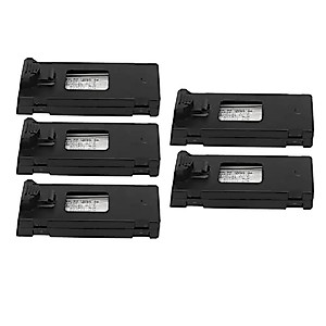 5pcs RC Drone Battery and Charging Cable Set, 3.7V 3000mAh Lithium Battery for E88 E88PRO LsE525 E525 PRO Quadcopter Drone, Replacement Battery Accessories