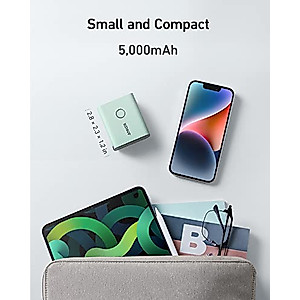 Anker 45W Wall Charger with 5,000mAh 20W Portable Charger, 521 Power Bank (PowerCore Fusion), Dual-Port USB-C for iPhone 14/13 Series, iPad Pro, AirPods, Apple Watch (Phantom Black)