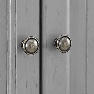 Crosley Furniture Seaside Kitchen Pantry Cabinet, Distressed Gray