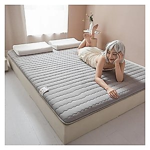 FrYsky Full Size Mattress, Latex Mattress, Tatami Mattress, Slow Rebound Foam Mattress, Soft and Comfortable Love Bed Mattress Futon Bedroom Furniture (Color : Gray, Size : 60 * 120CM*4.5CM)