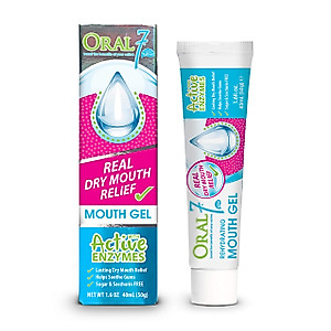 Oral7 - Dry Mouth Moisturizing Mouth Gel Containing Enzymes, Soothes and Protects Gums, Lasting Dry Mouth Relief, Promotes Gum Health and Fresh Breath, Oral Care and Dry Mouth Products 1.6 Ounces