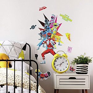 RoomMates RMK4540GM Power Rangers Peel and Stick Giant Wall Decal
