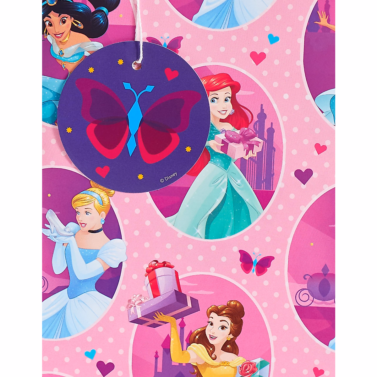 Disney Princess Wrapping Paper - Girls Wrapping Paper - Kids Wrapping Paper, Multicolor