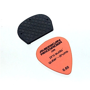 Delrin Guitar Pick with Removable Dynamic Knurl Rubber Grip 6 Piece Assortment Pack