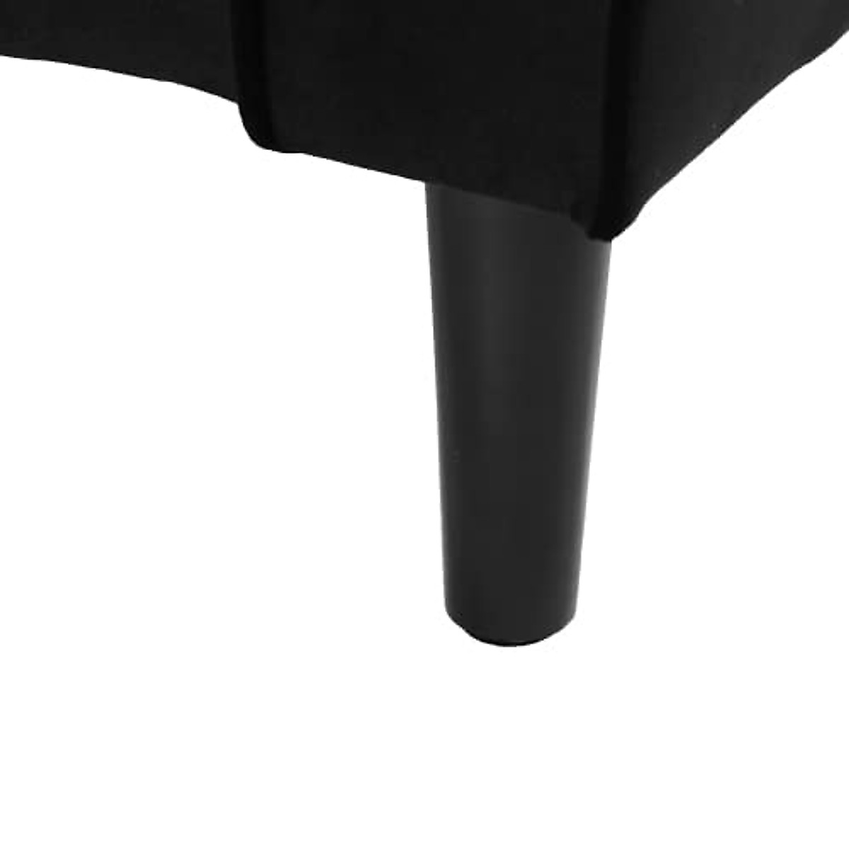 Modern Soft Loveseat Sofa for Small Space, 2-Seating Upholstered Couch with 2 Pillows for Apartment Living Room (Black), 55.5 x 33 x 34.25 inch