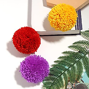 20 Pcs Large Yarn Pom Poms-2 Inch Made to Order Acrylic Yarn Balls for Hats Or Party Decorations-DIY Craft Pompoms (Mixed, 2ich)