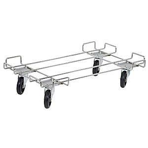 FSE Quantum M2036BD Dolly Base, 36"W x 20"D, 800 lb. Capacity, Includes: (4) 5" Swivel casters, Chrome Plated Finish