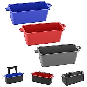 Tbgrepts 3Pcs Silicone Grease Cup Liners, Reusable Foil Drip Pan Liners, Griddle Rear Grease Catcher Liner, Silicone Grease Drip Tray Liner