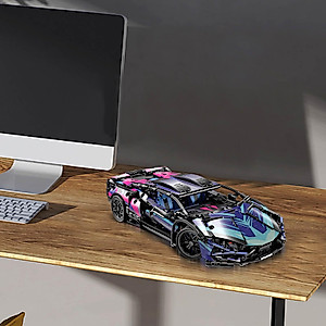 hahaspil Race Cars Building Blocks Gift for Adults, Boys and Girls, 1100PCS, Toys for Ages 8-13 Game of Speed and Champions Lagos Toy Model Car Building Kit Iconic Collector Set