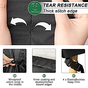 Grill Cover, BBQ Grill Cover 31 inch, Waterproof, Weather Resistant, Rip-Proof, Anti-UV, Fade Resistant, with Adjustable Velcro Strap, Gas Grill Cover for Weber, Char Broil, Nexgrill Grills and More