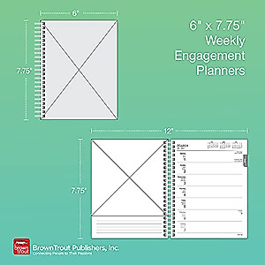 German Shepherds 2022 6 x 7.75 Inch Spiral-Bound Wire-O Weekly Engagement Planner Calendar | New Full-Color Image Every Week | Animals Dog Breeds Pets