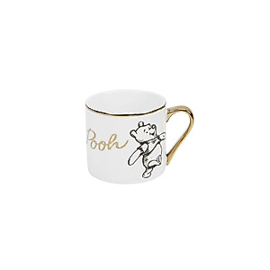 Happy Homewares Pooh Classic Collectable New Bone China Mug with Gold Trim and Gift Box - Officially Licensed