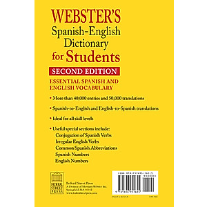 Merriam-Webster Webster’s Spanish-English Dictionary for Students, Second Edition (English and Spanish Edition)