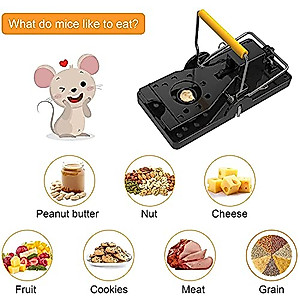 Mouse Traps Indoor Mouse Trap Mice Traps for House Power Mouse Killer Mouse Catcher Quick Effective Sanitary 6 Packs (6)