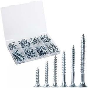 Mr. Pen- Wood Screws Assortment Kit, 152 pcs, Phillips Tips, Wood Screws, Screws, Assorted Screws, Screws Set, Flat Head Screws, Assorted Wood Screws, Screws Assortment, Screw Set Assortment