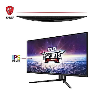 MSI MAG401QR, 40" Gaming Monitor, 3440 x 1440(UWQHD), IPS, 155Hz, FreeSync Premium, HDR400, HDMI, Displayport, USB C, Tilt,Black