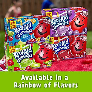 Kool-Aid Jammers Strawberry Kiwi Flavored Juice Drink (40 Pouches, 4 Boxes of 10)