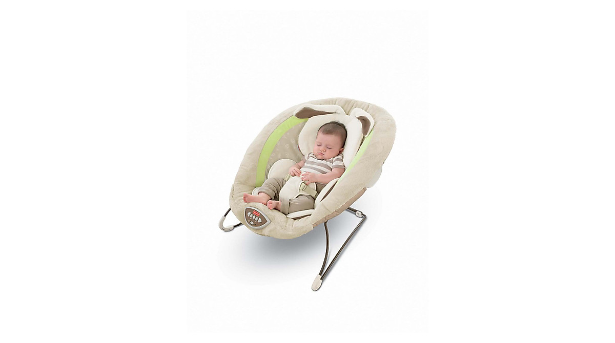 Fisher-Price Snugabunny Deluxe Baby Bouncer - Cozy & Grow with Your Baby