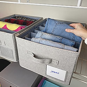 About tidy Love 6 Grids Closet Organizer, Sturdy Wardrobe Clothes Organizer for Folded Clothes, Clothes Storage Organizer for T-Shirts, Jeans, Drawer Divider Storage