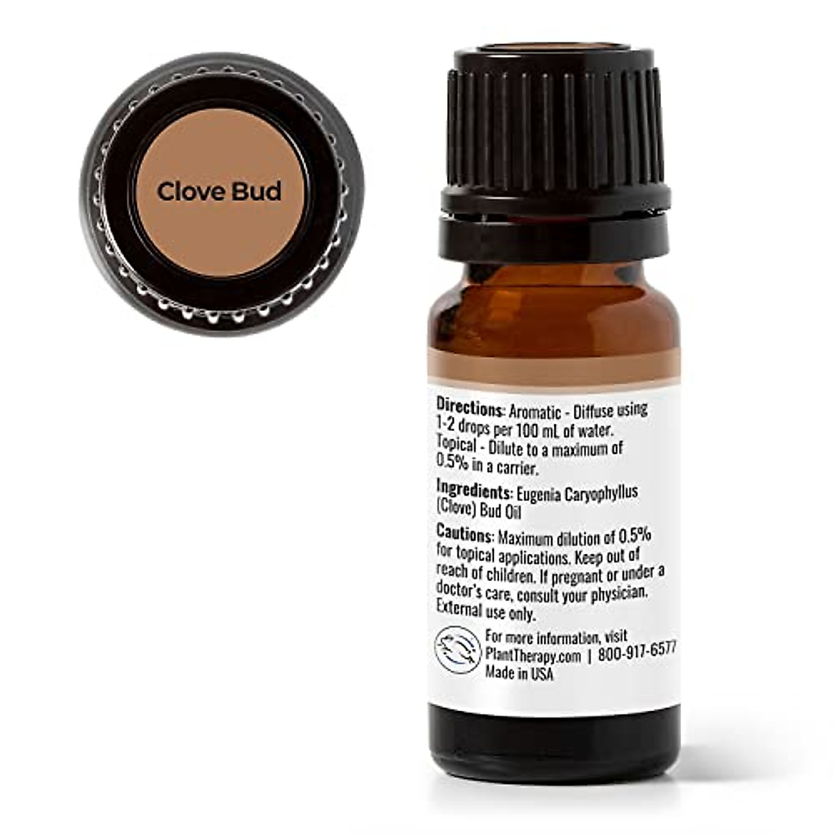 Plant Therapy Clove Bud Essential Oil 100% Pure, Undiluted, Natural Aromatherapy, Therapeutic Grade 10 mL (1/3 oz)
