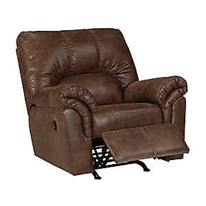 Signature Design by Ashley Bladen Faux Leather Manual Rocker Recliner, Brown