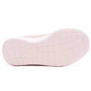 Weestep Little Kid Boys and Girls Lightweight Hook and Loop Running Sneaker, Pink, 2 Little Kid