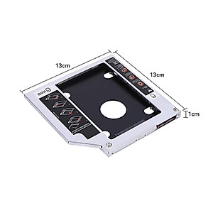 Liyeehao HDD Caddy, Aluminum Absorb Noise HDD SSD Adapter, for -I -Ii