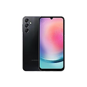 SAMSUNG Galaxy A24 (SM-A245M/DS) Dual SIM,128GB + 4GB, Factory Unlocked GSM, International Version (Ring Grip Case Bundle) - No Warranty - (Black)