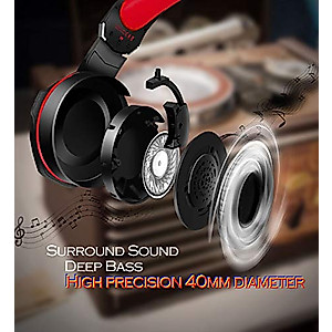 SVYHUOK PS4 Gaming Headset with Mic, Stereo 2019 Latest Lightweight Over-Ear Headphone for Games, Stereo Surround with Noise Cancelling 3.5mm Jack for PC Laptop