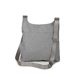 Baggallini Womens New Classic Zip With Rfid Phone Wristlet On Track Crossbody, Stone, One Size US