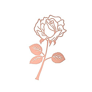 Unique Hollow Metal Bookmark Rose Flower Gift Page Marker Golden Book Mark for Book Lovers Women Writers Readers Present golden hollow bookmark for Men Women Adult Valentines Gift