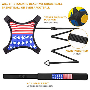 LuxSports Volleyball Training Equipment Aid Great Trainer for Solo Practice Premium Solo Trainer, Perfect for Beginners Practicing Serving