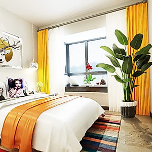 OXLLXO 6.5ft Artificial Silk Bird of Paradise Palm Tree (78in) with 17 Trunks Faux Tree and Plastic Nursery Pot, Fake Plant for Office House Farmhouse Living Room Home Decor (Indoor/Outdoor)