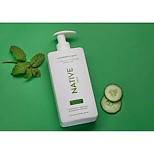 Native Vegan Cucumber & Mint Natural Volume Shampoo, Clean, Sulfate, Paraben and Silicone Free - 16.5 fl oz