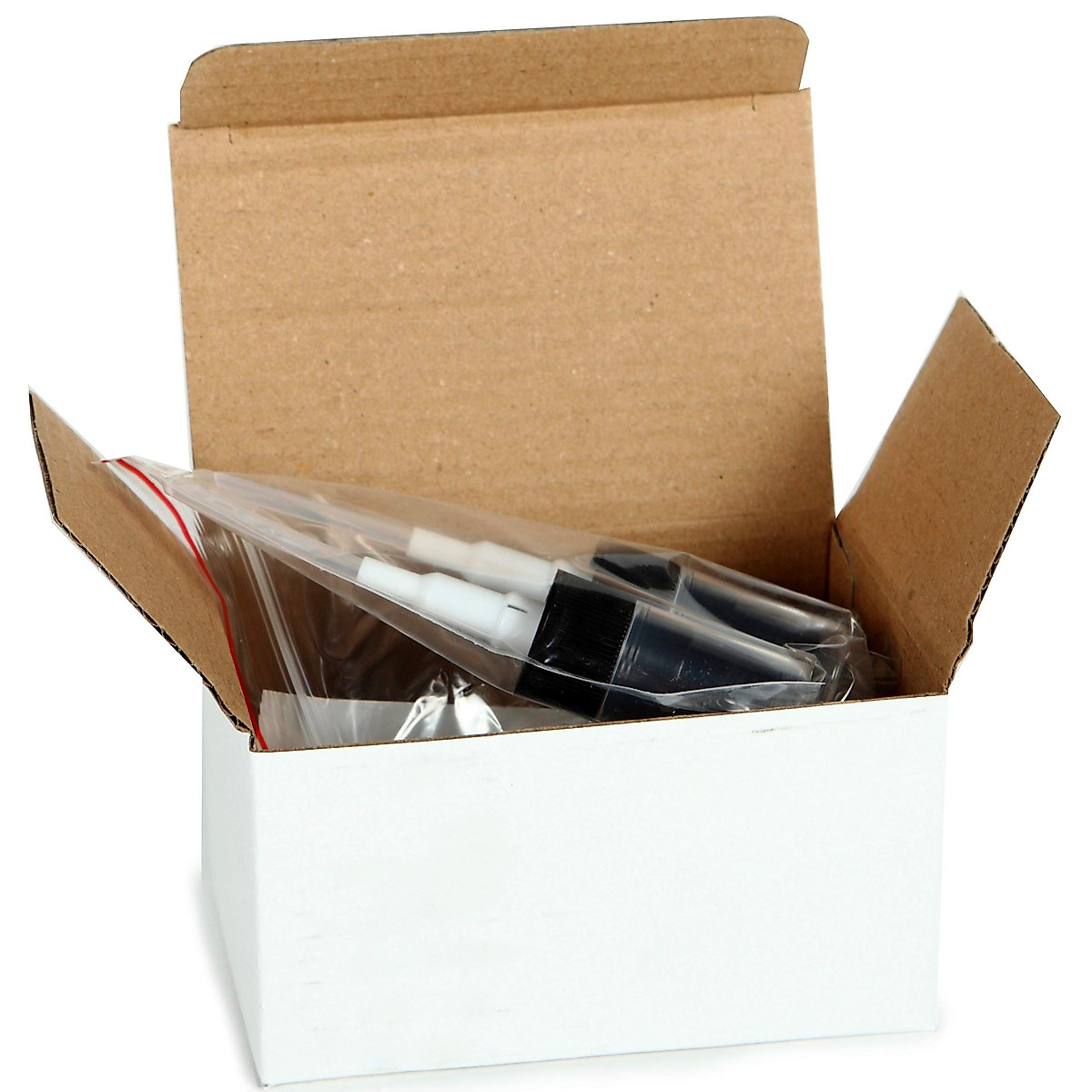 Vivaplex, Amber, 1 oz Glass Bottles, with Black Fine Mist Sprayers - 2 pack