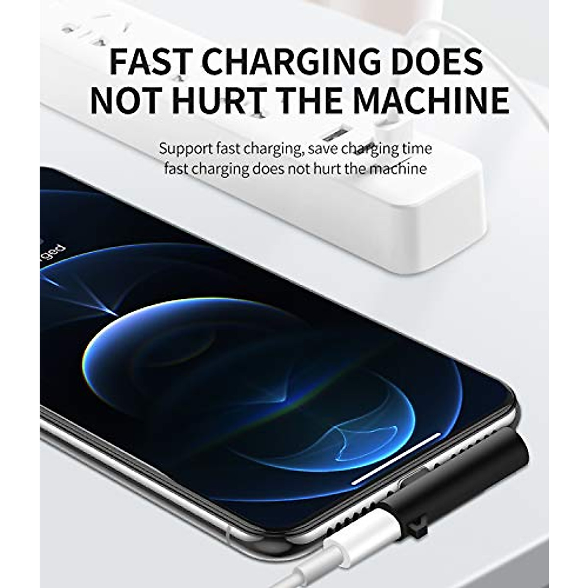 Headphone Adapter Compatible for Lightning to 3.5mm AUX Audio Jack and Charger Dongle Earphone Splitter Compatible for iPhone 11 12 xr x 8Plus for Ipad Air Converter power charging connector for Apple