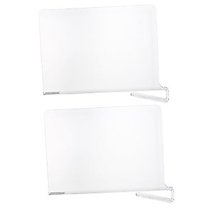 HOMOCONO 2pcs Wardrobe Partition Drawer Separators Closet Shelf Divider Adjustable Drawer Organizer Drawer Dividers for Clothing Clear Clothes Separator Shelf Separator Transparent Acrylic
