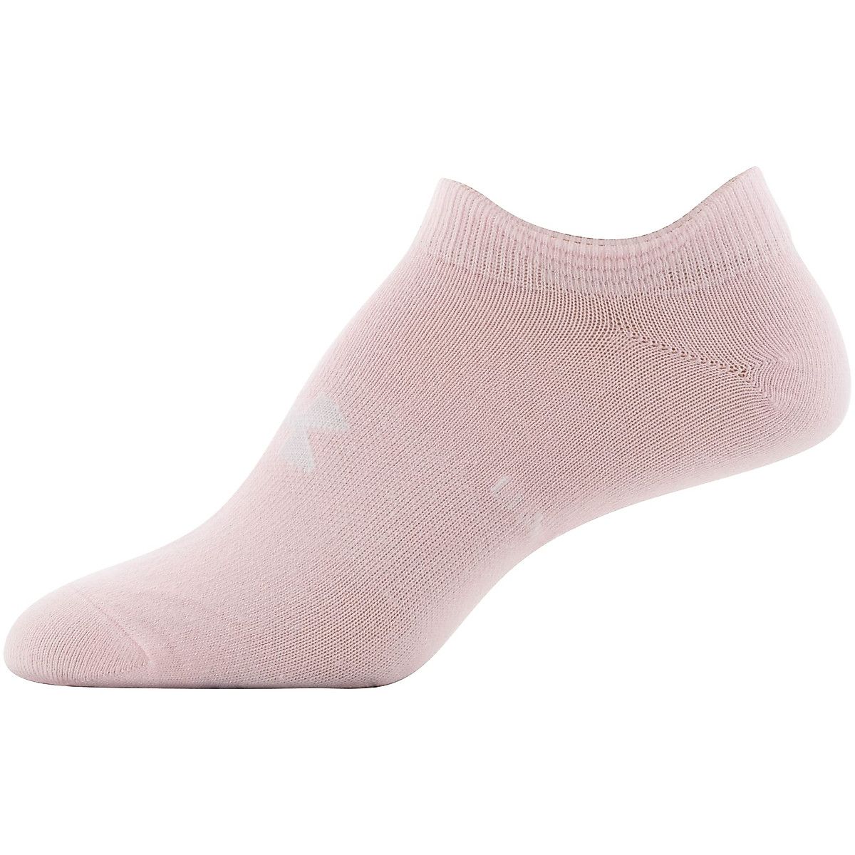 Under Armour Women's Essential 2.0 Lightweight No Show Socks, 6-Pairs, Beta Tint/White/White, Medium