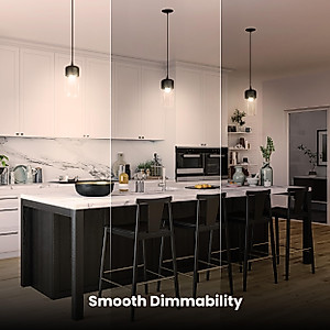 Feit Electric OM60/927CA/AG 60W Equivalent WiFi Dimmable, No Hub Required, Alexa Google Assistant A19 Smart LED Light Bulb, 4.4" H x 2.3" D, 2700K Soft White