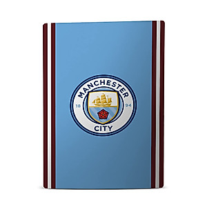 Head Case Designs Officially Licensed Manchester City Man City FC 2022/23 Home Kit Logo Art Vinyl Faceplate Gaming Skin Decal Compatible With Sony PlayStation 5 PS5 Disc Console & DualSense Controller