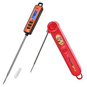 ThermoPro TP03 Digital Instant Read Meat Thermometer Kitchen Cooking Food Candy Thermometer Product Image ThermoPro TP01A Digital Meat Thermometer for Cooking Candle Liquid Deep Frying Oil Candy