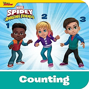 Marvel Spidey and his Amazing Friends - My First Library 12 Board Book Set - First Words, Alphabet, Numbers, and More Baby Books - PI Kids