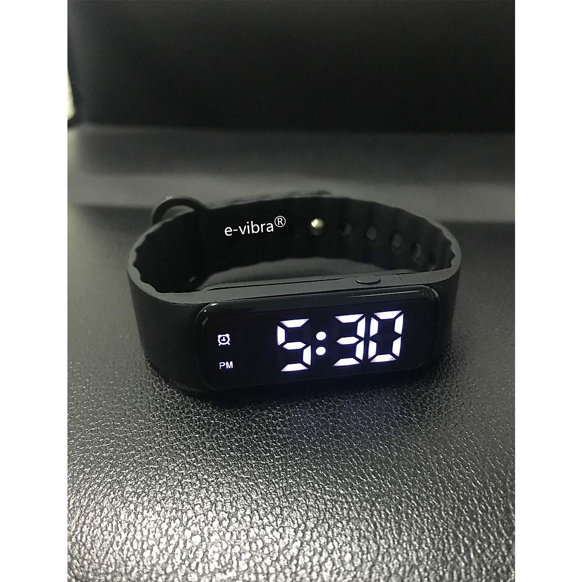 e-vibra 8 Alarm Vibrating Alarm Watch Medical Reminder Watch - with Timer and 8 Daily Alarms (Black - Largel)